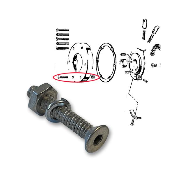 シフター ポール キャリア カバー スクリュー 1764W 7620 1本 ボルト ナット ロックワッシャー 付属1952?1979年までのラチェットトップトランスミッションのシフタープルキャリアカバーのボルトナットのSETです。カウンター...