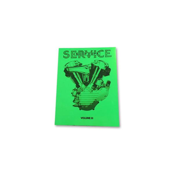 ショップドープシリーズのボリュームIIIは、通常のサービスマニュアルには見られない情報が満載!!ナックルヘッド、パンヘッド、フラットヘッドとモデル125、165、そしてハマーの写真や詳細が掲載されています。25P以上はK-モデルに、K、KH...