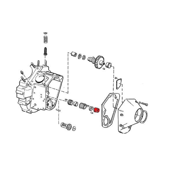 1954-1992年用 カム カバー ピニオン シャフト ブッシングカムカバー内のピニオンシャフトの受けになるブッシングです。エンジンのオーバーホールにどうぞ。両年式用ともスタンダードサイズです。EASTERN PARTS製■1954-19...