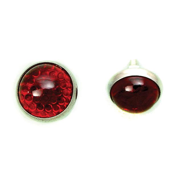 ガラス ライセンス ナンバー プレート リフレクター 反射 2個セットプラスチック製とは違いガラスレンズを用いることで見た目がワンラックアップし、かつビンテージ感が増します。最大直径24mm(金属のリム含む)何気に大きいので、インパクトはあ...