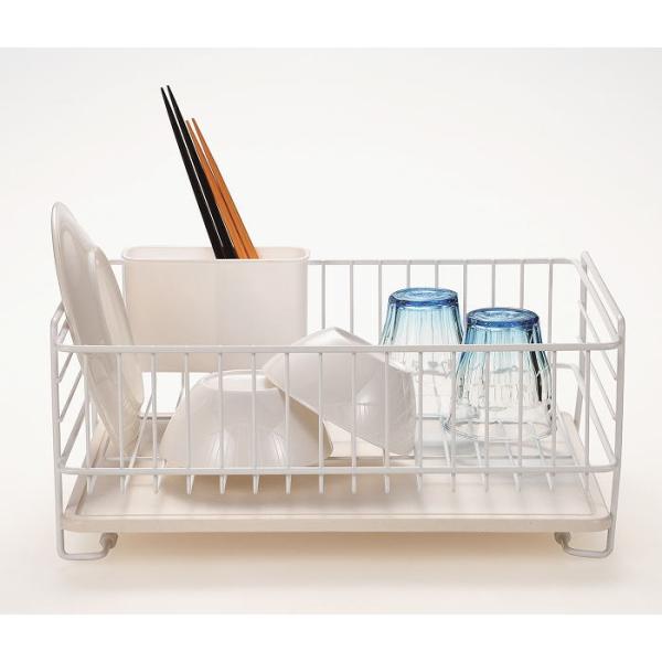 スキット　珪藻土トレー水切りバスケット　ホワイト　HB-4985