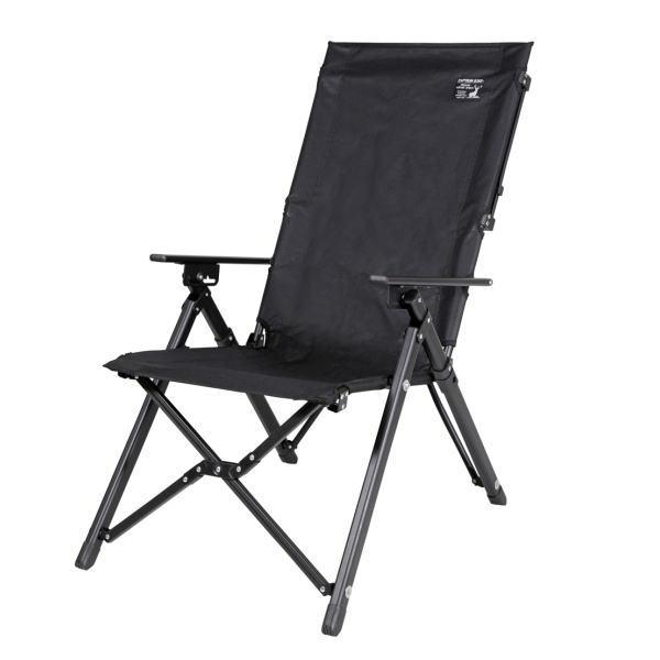 キャプテンスタッグ　ブラックラベル　ウルトラハイバックチェア　リクライニング付き　UC-1699