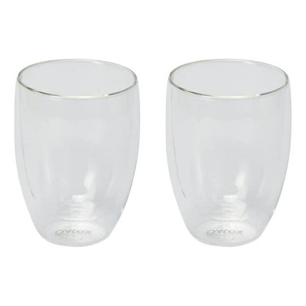 PYREX（パイレックス）ダブルウォールグラス350ml　2個セット　CP-8539