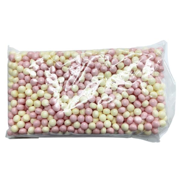 可愛いパステルピンクのイチゴ味とホワイトのヨーグルトの2種類入った錠菓。イチゴとヨーグルトの酸味がさわやかです。イチゴとヨーグルトを別々に食べても楽しい、ラムネ菓子です。