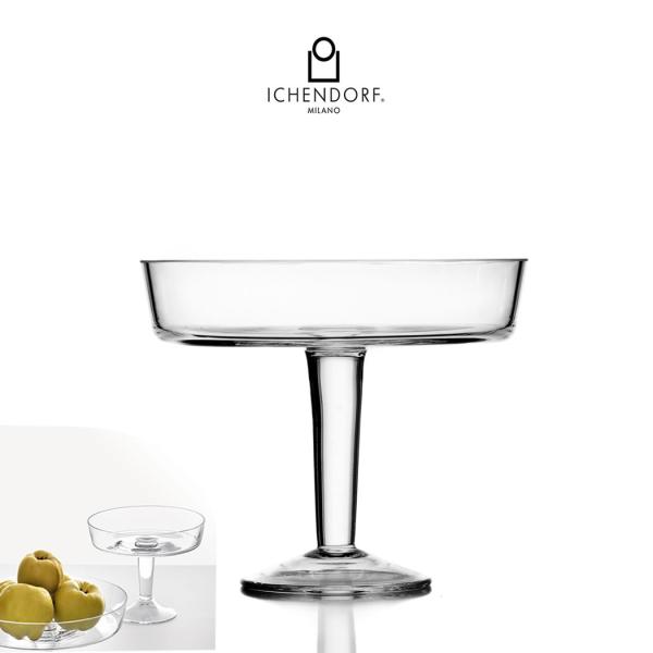 ICHENDORF MILANOALZATE footed plate 18cmコンポート フルーツボール 脚付きプレート 耐熱 グラス 耐熱ガラスウォーター イッケンドルフ 花器 デザート ボウル モダン エレガント イタリアイッケンドル...
