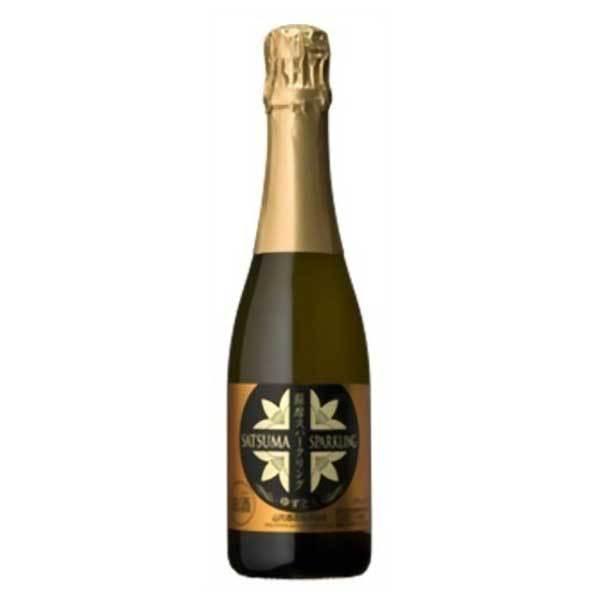 五代 薩摩スパークリングゆずどん 375ml x 12本 ケース販売 送料無料 本州のみ OKN 山元酒造 鹿児島県 リキュール