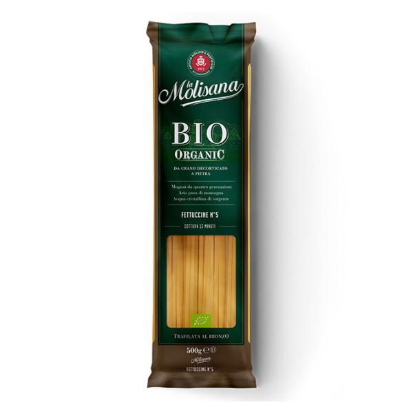 ラ モリサーナ 有機フェットチーネ1.5mm No.5 500g x 18個[ケース販売] 送料無料 [モンテ イタリア パスタ 35075]