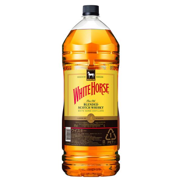 ホワイトホース ファインオールド 40度 [ペット] 4L 4000ml x 4本[ケース販売] 送料無料 [キリンビール 日本 ウイスキー]