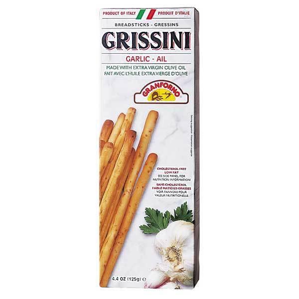 ズィンゴニア グリッシーニ ガーリック 袋 125g x 24袋 2ケース販売 モンテ イタリア パン ピザ粉 005805
