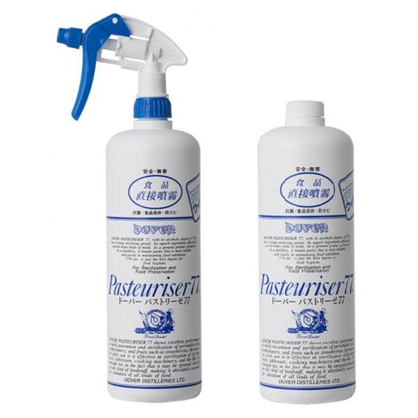 ドーバー パストリーゼ77 ヘッド付 1000ml + 詰替 1L 1000ml セット販売 送料無料 アルコール消毒液 防菌 消臭 pasteuriser77