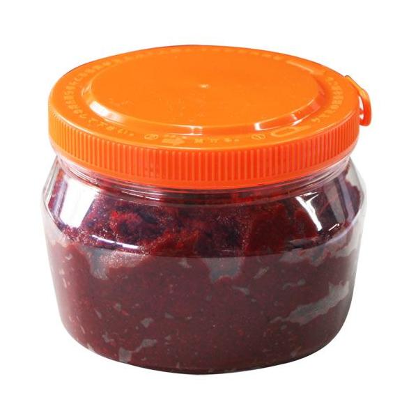 万能ヤンニョムです。キュウリやニラなどのお好きなお野菜にぬり込めば、オリジナルキムチの出来上がり〜♪