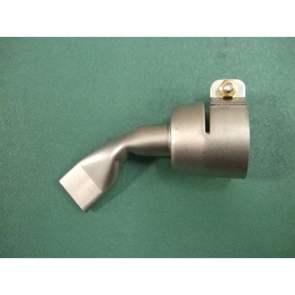 新発売　ライスター　20mm幅平型　45度曲げ改造ノズル　トリアック用　熱風機　溶接機※ユーザーさんからの要望で、ノズルの角度は好評発売中の30度から45度に、さらに曲げ角度を大きくしております。ライスター品番：107.123を改造した特別...