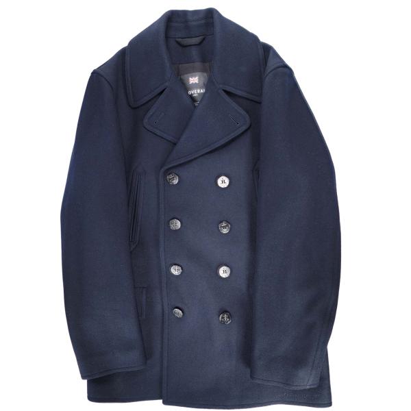 GLOVERALL MC7690/EM CHURCHILL Reefer Coat NAVY グローバーオール Pコート ネイビー ...