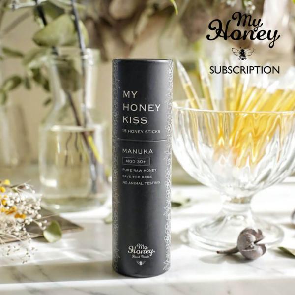 ■特徴MYHONEY マイハニー 生はちみつMYHONEY KISS MANUKA [マヌカハニーブレンド]いつでも　どこでも　生はちみつを持ちあるく新習慣バッグに入れて持ち歩けるスティックタイプの生はちみつ。MGO83〜146(UMF5+...