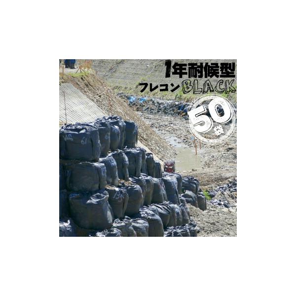 !+!+!+!+!+!+!+!+!+!個人宅配送不可!+!+!+!+!+!+!+!+!+!宛先に法人名を必ず明記してください!+!+!+!+!+!+!+!+!+!一年耐候型フレコンバック50袋セット************BLACKAS-0...