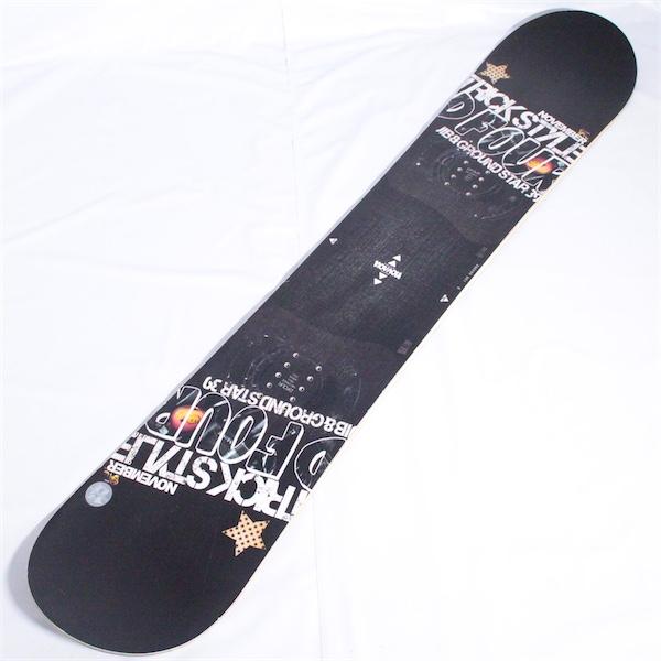 ●状態：中古 ※必ず商品説明文もご確認下さい。  ●ベント形状：キャンバー  ●シェイプ：ツイン  ●ベース：ISO 7500 NATURAL SINTERED  ●日本製（オガサカ自社工場）  ノベンバーの中で最も柔らかいトリック向けのモ...