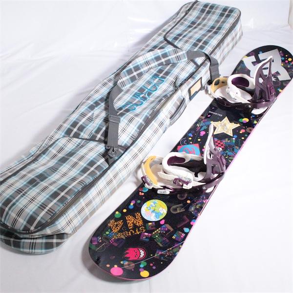 ●状態：中古 ※必ず商品説明文もご確認下さい。  ●ベント形状：中央フラット+ロッカー  ●シェイプ：ツイン  ●対応ブーツサイズ参考：23.0cm-25.0cm程度  エッジの引っ掛かりが少ないフラットロッカー形状で、かなり柔らかく、低速...