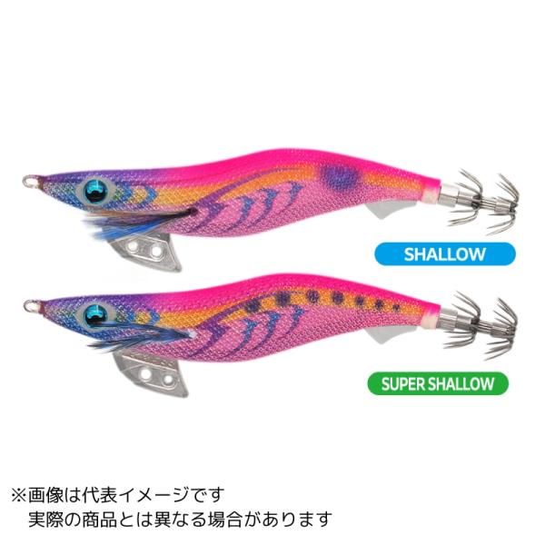 ●ヤマシタ●商品名：エギ王 K シャロー●詳細安定したスローフォールでスレイカを攻略するシャロー・スーパーシャロータイプ注文番号 ：642-070 製品名 ：エギ王 K 4S カラー名 ：005 ムラムラチェリー 布の種類 ：ラメ布 ボディ...