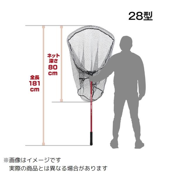 ●大阪漁具 PROX●商品名：どでかランディングネット7035●商品情報軽量アルミボディの特大ランディングネット。24型は中・大型魚対応の61×64枠に深さ約70cmのネットをセット。柄は枠側にスライドさせてコンパクトに収納。ナイロン網は手...