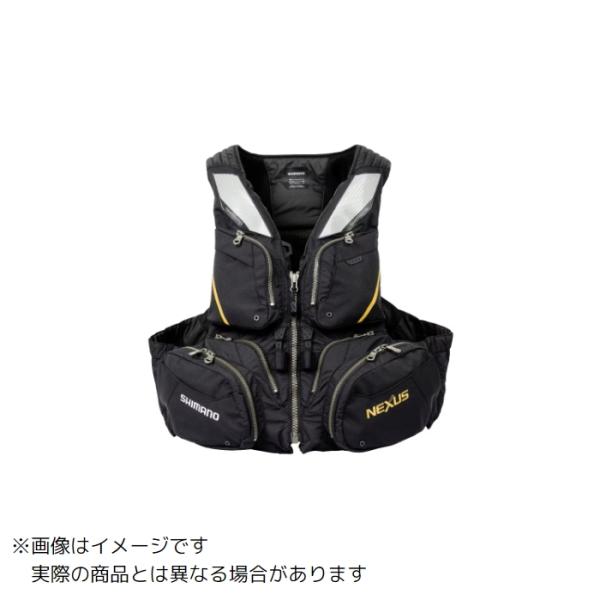 ●SHIMANO(シマノ)●商品名：ネクサス フローティングベスト●商品情報使い勝手が進化した、ベーシックモデルのベスト小物類の着脱がしやすくメンテナンス性が向上した磯用フローティングベスト。小物ホルダーにはピンオンリール、フックリール、カ...