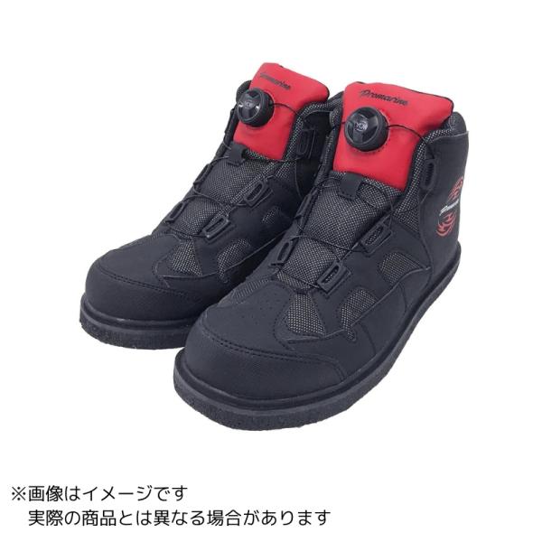 ●PRO MARINE●商品名：フェルトスパイクシューズEX●詳細テトラ、岩場で活躍するフェルトピン底を採用したダイヤルロック式ハイカットフェルトスパイクモデルJANコード：4997223468587品番：FSC305-3L規格：3Lカラー...