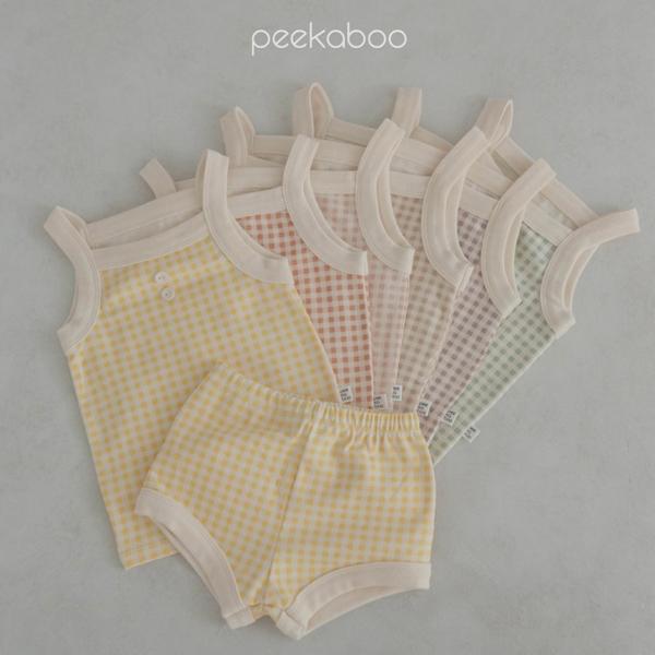 商品名： Square set (トップス＋ボトムスset)こちらのお洋服はトップス＋ボトムスのセットアイテムでございます♪■Brand：peekaboo・coloryellow / orange / pink / purple / bei...