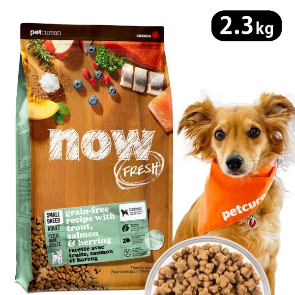 新鮮なお魚が主原料、お肉を一切使用していない成犬用フード（小粒タイプ）粒の大きさは0.7cm〜0.9cm。グレインフリー（穀物不使用）。新鮮なマス・サーモン・ニシンを主原料に健康な身体づくりをサポートします。消化酵素や善玉菌もしっかり配合し...