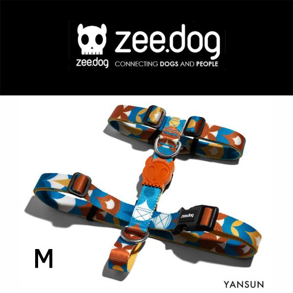 【zee.dog】ステップインハーネスシリーズ：ブラジルデザインならではのビビットでクールなハーネスをたくさんラインナップしております。全てのzee.dogハーネスには、ゴム製のかわいいスカル（がいこつロゴマーク）エンブレムがリードの留め具...