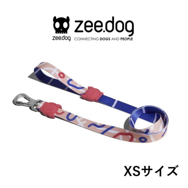 【zee.dog】リードシリーズ：zee.dogのリードには、ゴム製のかわいいスカル（がいこつロゴマーク）エンブレムがついています。このエンブレムは首輪のロープの留め具の役目もしています。縫い目がエンブレムに隠れることにより製品がスタイリッ...