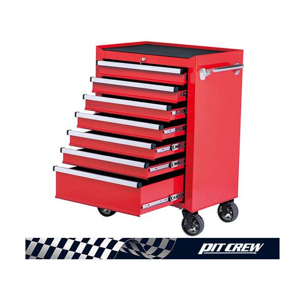 商品詳細(ツールキャビネット 7段 ワゴン 工具箱)【サイズ】●本体：約幅68.5×高さ84.0×奥行46.0cm●引出（小）内寸：幅55.5×高さ6.0×奥行40.5cm×6個●引出（大）内寸：幅55.5×高さ14.5×奥行40.5cm×...