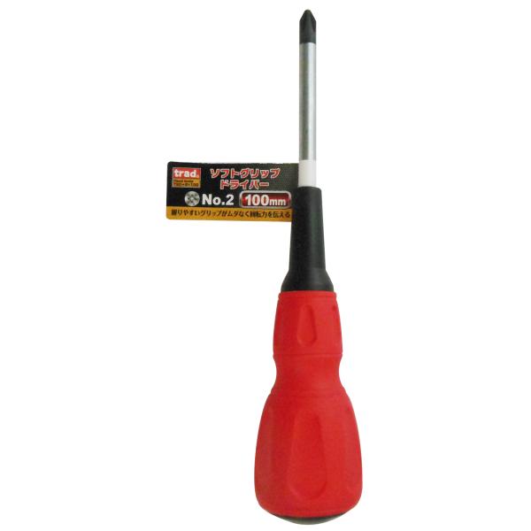 ●JANコード：4954458306206●品番：TSD＋2×100●呼称：+2×100●軸長：100mm●グリップ径：37mm●【仕様】●マグネット付●【材質】●刃：CR-V●グリップ：TPR