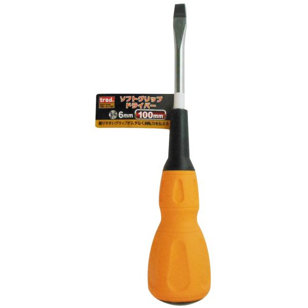 ●JANコード：4954458306213●品番：TSD−6×100●呼称：-6×100●軸長：100mm●グリップ径：37mm●【仕様】●マグネット付●【材質】●刃：CR-V●グリップ：TPR