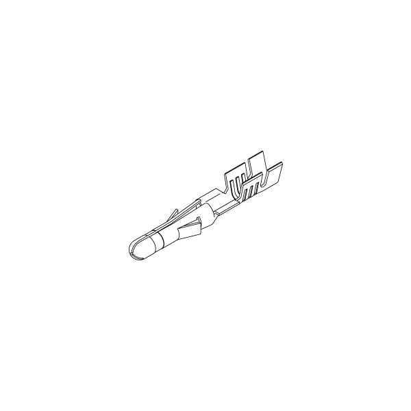 ●モレックス●型　番 : 1380-(P901)L●販売単位 : 100個/袋 （バラ端子）シリーズ : 1381接点：オス特徴：Standard .093" Pin and Socket芯線サイズ（AWG) ： #18〜22被覆外径 ：1...