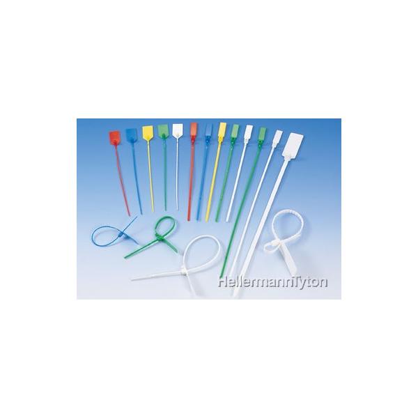 ●入数：100本/袋●色：白●結束径（φmm）：最小15/最大40●全長：210mm●幅：φ2.2●ループ破断強度N（kgf）：98（9.99）●屋内仕様●材質：66ナイロン●UL難燃グレード：UL94V-2●常時使用温度範囲：-40℃〜8...