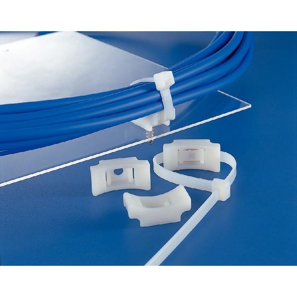 ●入数：100個/袋●使用インシュロックタイ：LK5タイプまで（別売）●使用ビス：M6●18.6X39.7mm●φD：6.3●色：乳白色●屋内使用●材質：66ナイロン●使用温度：-40℃〜85℃●UL難燃グレード：UL94V-2●画像はイメ...