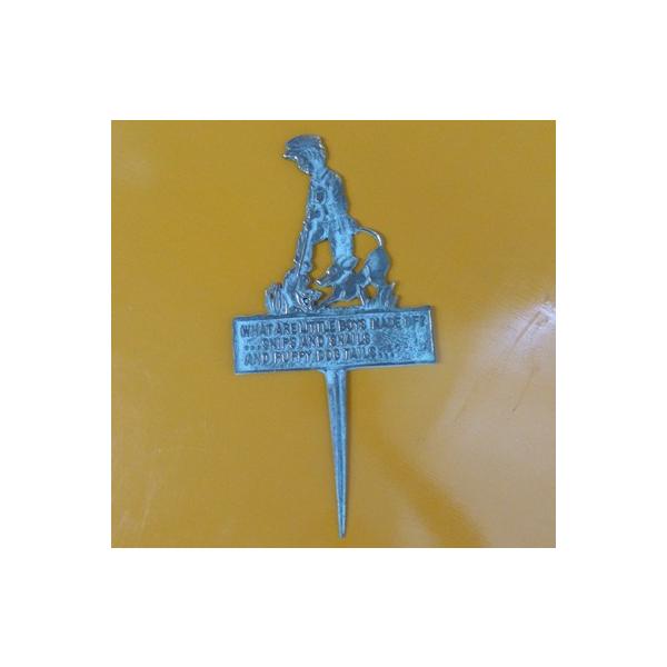 【ガーデニング/園芸/オーナメント/アンティーク】【アウトレットセール　sale】●サイズ：幅16.5cm×厚5mm×H33.5cm●材質：メタル　真鍮●重量：450g【よろづや百貨】