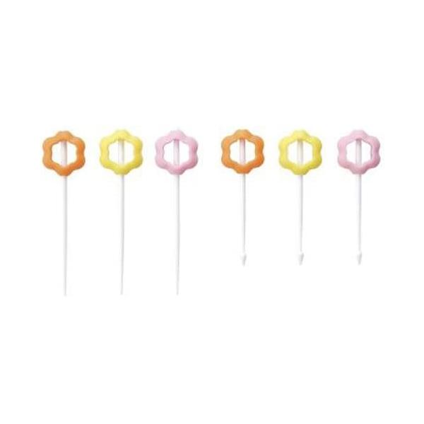 【メール便送料無料】【お弁当/ピック/爪楊枝/かわいい/花】●サイズ:ピック(短)/45×2×2mm、ピック(長)/55×2×2mm、シリコーンキャップ/15×15×4mm●本体重量:ピック(短)/1g、ピック(長)/1g、シリコーンキャッ...