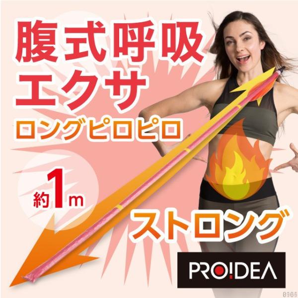 もっと！腹式呼吸エクササイズロングピロピロ　ストロングTV・雑誌で話題沸騰、深く息をするだけのロングブレスが気になるボディを直撃！約1mの特殊ロングピロピロがボディにガンガン響く！更に、通気孔直径が従来品の1/2になり、かかる負荷も増大！※...