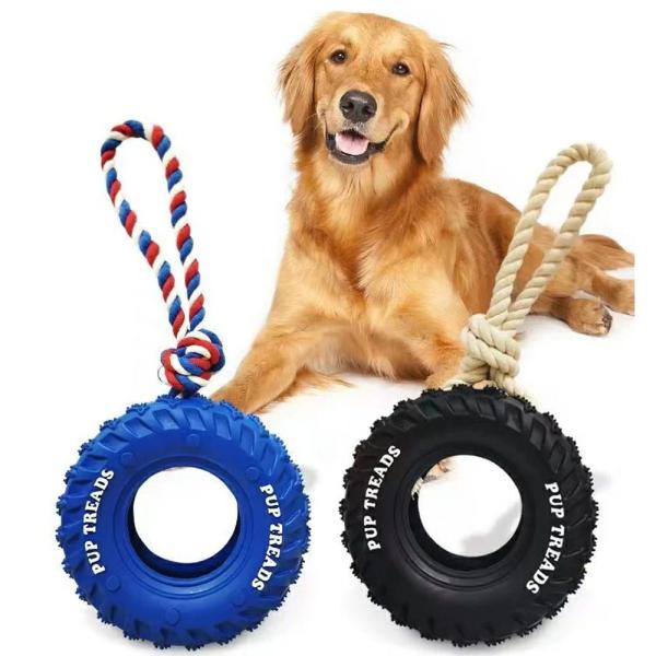 【豊富な遊び方】タイヤのおもちゃにロープを追加することで、あなたと一緒に遊ぶことができます。噛むおもちゃは犬の歯を磨いて使うほか、犬と飼い主を引っ張ったり、投げたりして、遊び方はいろいろで、犬と飼い主のコミュニケーションを増やすことができま...