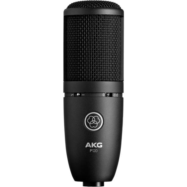 ブランド:AKG アーカーゲーモデル：P120接続技術：XLRコネクタタイプ：XLR特徴：スタンド色：ブラックポーラーパターン：単一指向性オーディオ感度：26 dB商品の重量：299 g商品寸法 (長さx幅x高さ)：23.9 x 18.8 ...