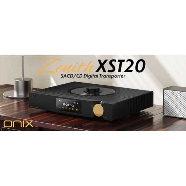 Zenith XST20は、Sanyo製HD870ピックアップレーザーを採用した高精度なトップローディングメカニズム搭載のSACD/CDデジタルトランスポーターです。SACDのDSD出力やMQA-CDのフルデコード（最大4X）にも対応し、ハ...