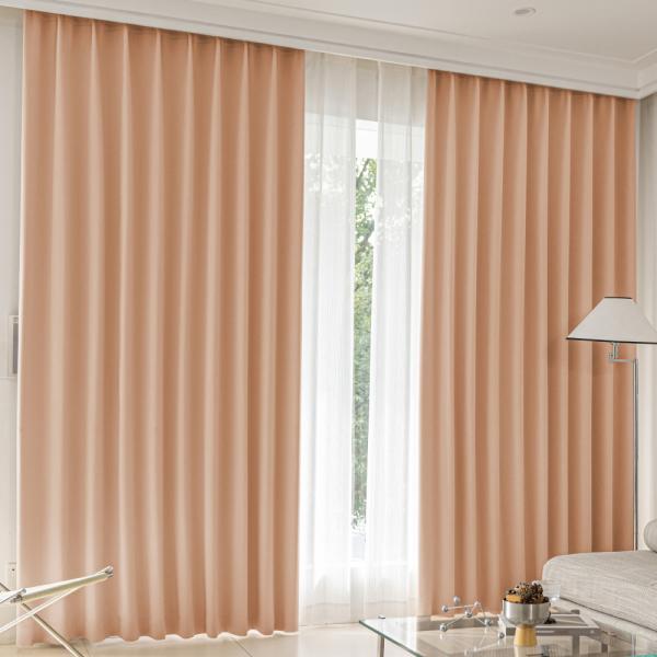 遮光カーテンとレースカーテンのセット