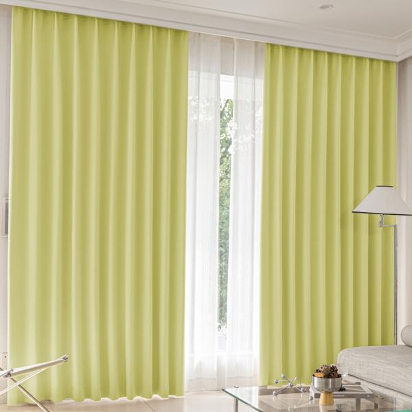 遮光カーテンとレースカーテンのセット