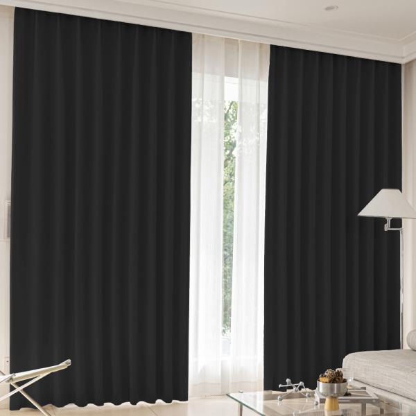 遮光カーテンとレースカーテンのセット