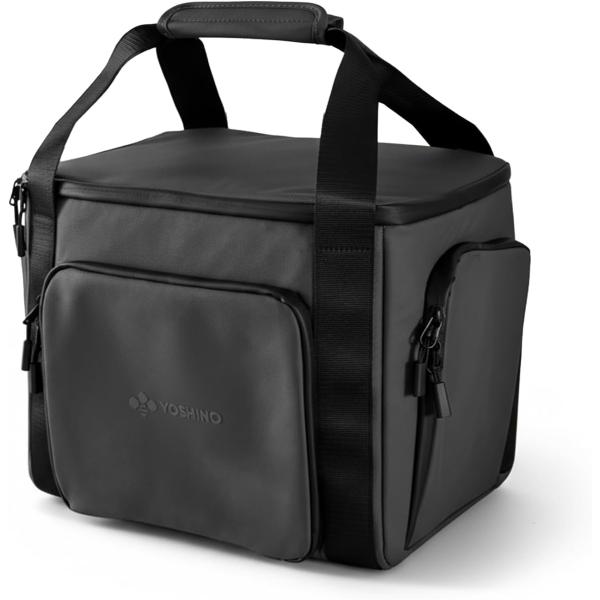 【耐衝撃性の高い高品質素材】YOSHINO B1200 SST専用の防塵バッグは、収納したままでもケーブルを簡単に接続可能。コーティング加工を施したポリエステル（ポリエステル90% + PUコーティング10%）を採用し、従来素材と比べて耐衝...