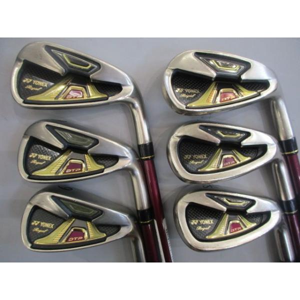 ■種別：アイアン　■メーカー：ヨネックス■モデル：Royal DTP　■シャフト：REXIS XELA ■フレックス：R　■ロフト：0■本数：6　■番手：7-9 P・A・As■長さ：0　■クラブ重量：0■ライ角：0　■バランス：0■キックポ...