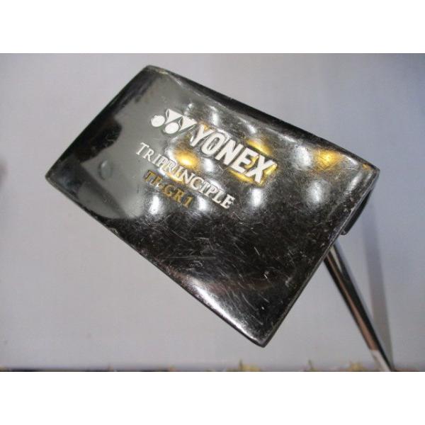 ■種別：パター　■メーカー：ヨネックス■モデル：TRIPRINCIPLE TP-GR1　■シャフト：オリジナルカーボン[34］■フレックス：　■ロフト：3■本数：1　■番手：P■長さ：34　■クラブ重量：0■ライ角：68　■バランス：■キッ...