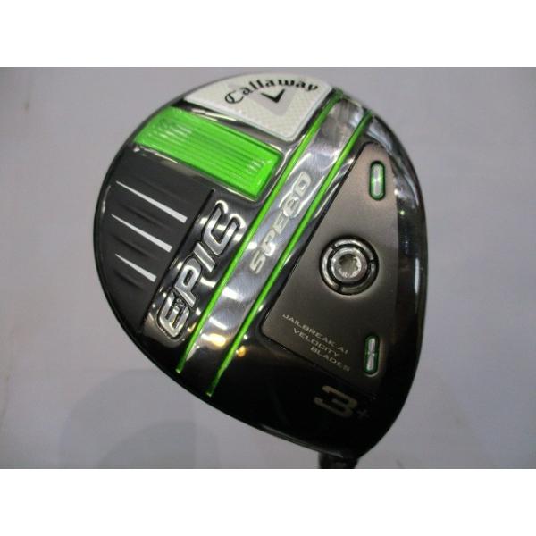 ■種別：フェアウェイウッド　■メーカー：キャロウェイ■モデル：EPIC SPEED　■シャフト：ATTAS DAAAS  5■フレックス：X　■ロフト：13.5■本数：1　■番手：3 W■長さ：43　■クラブ重量：322■ライ角：56　■バ...
