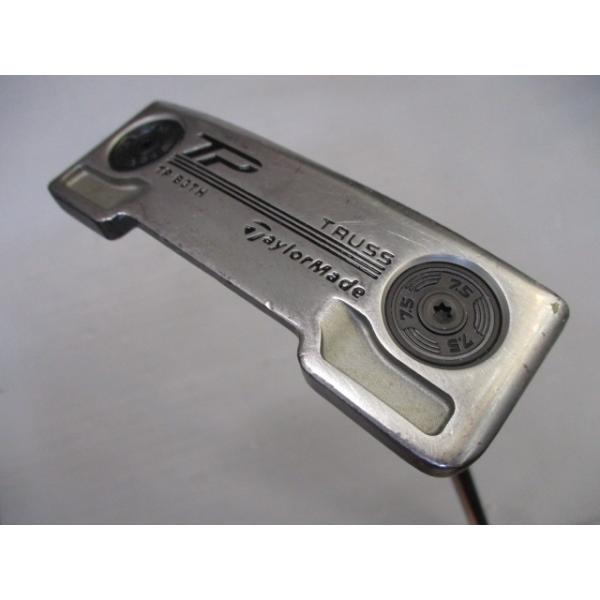 ■種別：パター　■メーカー：テーラーメイド■モデル：TP TRUSS B3TH　■シャフト：オリジナルスチール[34]■フレックス：　■ロフト：3.5■本数：1　■番手：P■長さ：34　■クラブ重量：0■ライ角：70　■バランス：■キックポ...