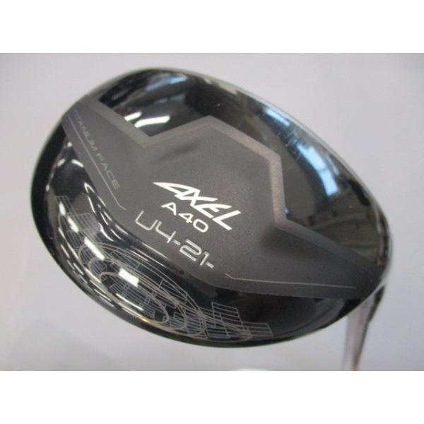 ■種別：ユーティリティ(ロングアイアンを含む)　■メーカー：ツルヤ■モデル：アクセル A40 UT　■シャフト：AXEL A40■フレックス：R　■ロフト：21■本数：1　■番手：U4■長さ：40　■クラブ重量：323■ライ角：59.5　■...